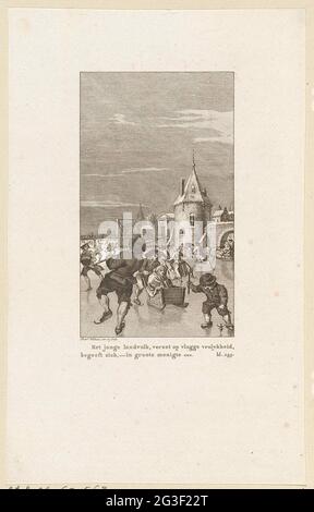 Ice fun outside the city walls Stock Photo - Alamy