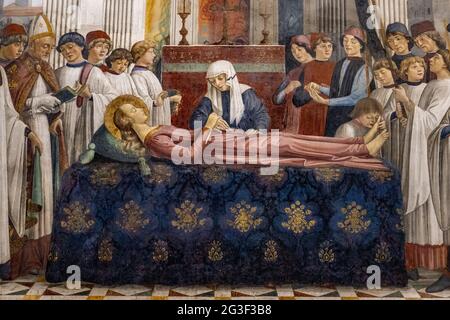 Funeral of Saint Fina Medieval Renaissance art design in Collegiate ...