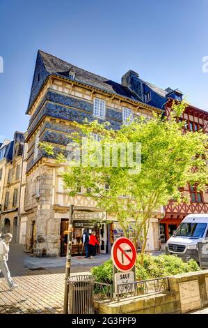 Quimper Historical Center, HDR Image Stock Photo - Alamy