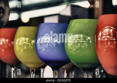 green color glass with thai pattern Stock Photo - Alamy
