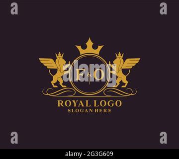 FO Initial Letter Luxury Logo template in vector for Restaurant ...