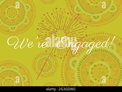 Decorative background for the design of wedding invitation card Stock ...