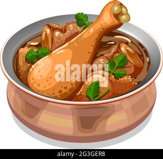 Indian cuisine spices in India map Vector design of curry, ginger and ...