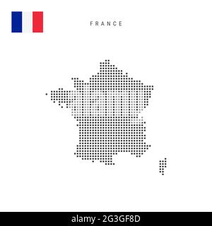 France travel map stylized. Point of interest and accessories. Tourism ...