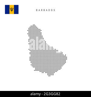Vector illustration pixel map of Barbados Stock Vector Image & Art - Alamy