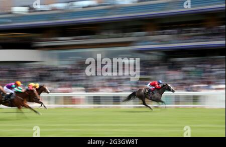 Indie Angel and Frankie Dettori coming home to win the Duke Of ...