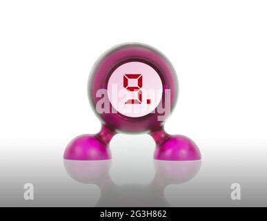 Small pink plastic object with a digital display, displaying 6 Stock ...