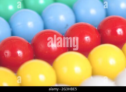 Close up of an old colorful abacus, selective focus Stock Photo - Alamy