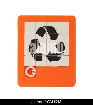 Old puzzle slide game Stock Photo - Alamy