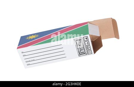 Concept of export - Product of Namibia Stock Photo - Alamy