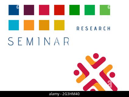 RESEARCH DESIGN text on red round grungy texture stamp Stock Photo - Alamy