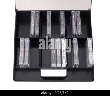 Transparent cassette tapes collection with musical notes around Stock ...