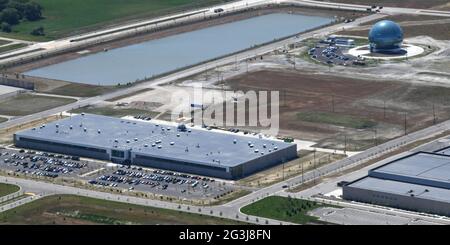 June 16, 2021, Racine, Wisconsin, USA: The Foxconn campus in the ...