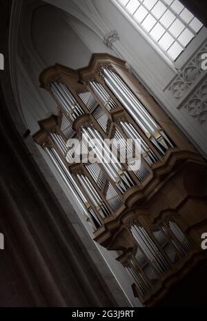 Creepy image of an old pipe organ Stock Photo - Alamy