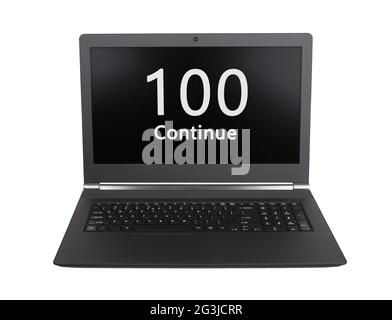 HTTP Status code - 100, Continue Stock Photo - Alamy