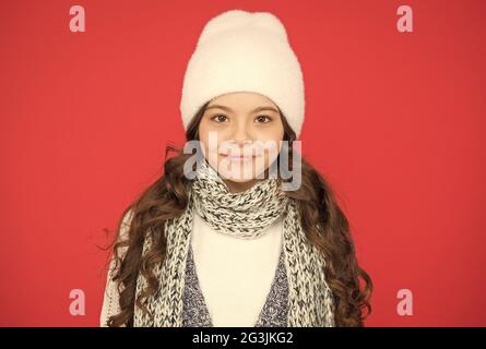 cheerful girl crossed hands. xmas holiday mood. happy childhood ...