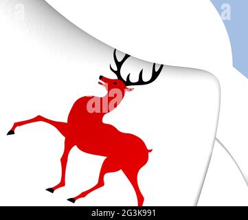 Flag of Nizhny Novgorod, Russia. Close Up Stock Photo - Alamy