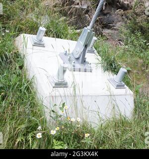 Suspension Bridge cable anchor bolt Stock Photo - Alamy