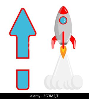 Start up spaceship concept Stock Vector Image & Art - Alamy