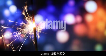 background bokeh firework red colorful celebration Stock Photo - Alamy
