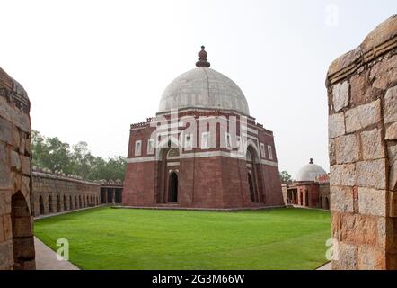 Tughlaqabad Fort and mausoleum was built in 1321 by Ghiyasud-din ...