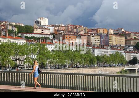 FRANCE RHONE (69) LYON. CROIX-ROUSSE DISTRICT Stock Photo - Alamy