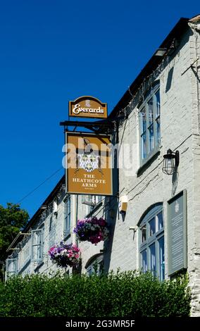 The Heathcote Arms pub, Croft, Leicestershire, England, UK Stock Photo ...