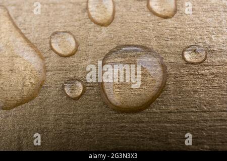 Water drops on a solid surface Stock Photo - Alamy