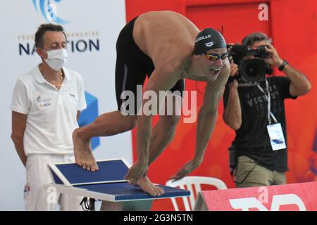 Theo Bussiere of CN Marseille Final 100 m Brasse during the 2021 ...