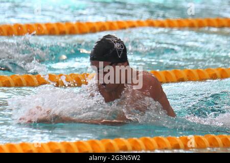 Theo Bussiere of CN Marseille Final 100 m Brasse during the 2021 ...