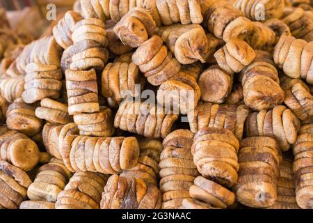 Dry fig fruit in the market in view Stock Photo - Alamy