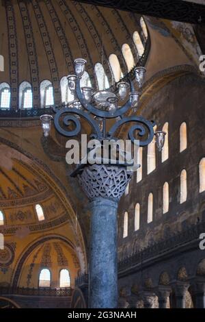Beautiful mosque chandelier in Istanbul, Turkey, on display Stock Photo ...