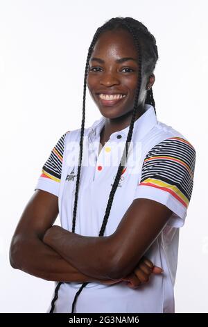 Belgian athlete Cynthia Mbongo Bolingo pictured in action during the ...