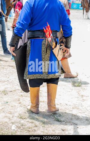Turkish man and horseman ethnic clothes examples Stock Photo - Alamy