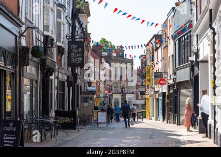 City of Derby, England. Sadler Gate pedestrianised zone within the ...