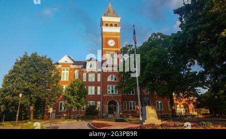 Tillman Hall and clock tower at Clemson University South Carolina Stock ...