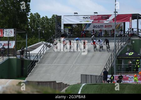 Men Junior riders compete in the UCI BMX Supercross World Cup Round 1 ...