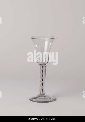 Slinger glass with bell-shaped chalice. Slinger glass with conical foot ...