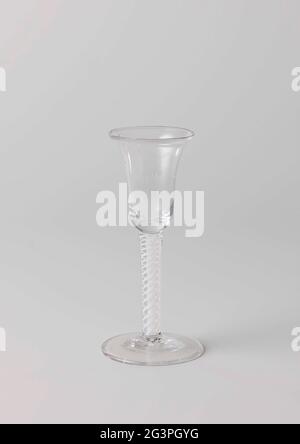 Slinger glass with bell-shaped chalice. Slinger glass with conical foot ...