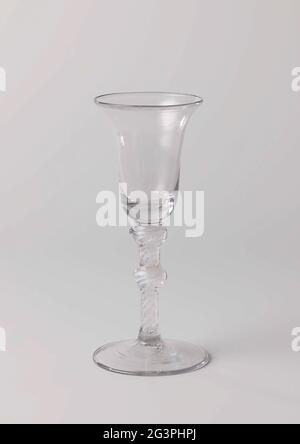 Slinger glass with bell-shaped chalice. Slinger glass with conical foot ...