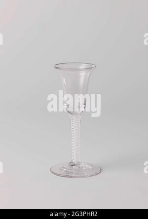 Slinger glass with bell-shaped chalice. Slinger glass with conical foot ...