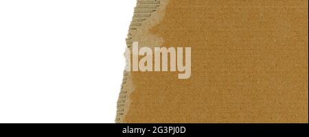 wide grunge brown corrugated cardboard texture useful as a background ...