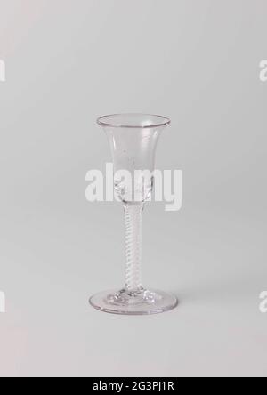 Slinger glass with bell-shaped chalice. Slinger glass with conical foot ...