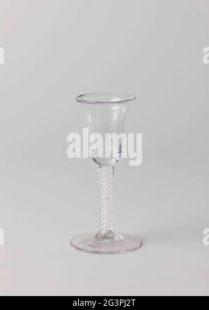 Slinger glass with bell-shaped chalice. Slinger glass with conical foot ...