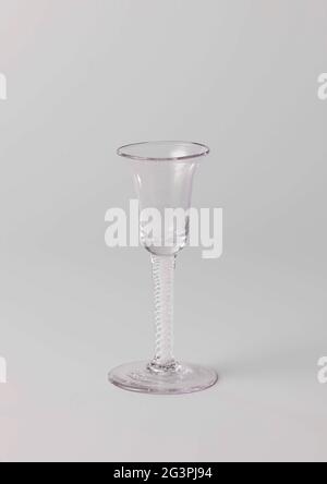 Slinger glass with bell-shaped chalice. Slinger glass with conical foot ...