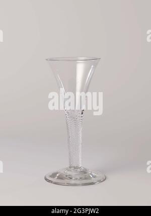 Slinger glass with trumpet-shaped chalice. Slinger glass with conical ...
