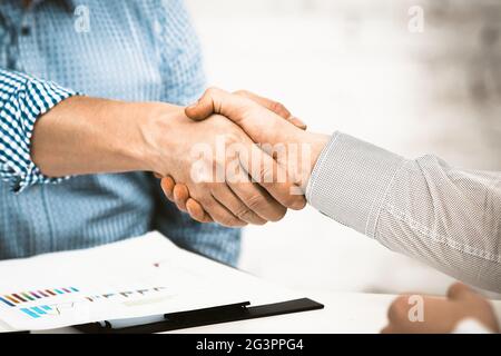 close up. strong handshake of business people Stock Photo - Alamy