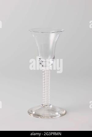 Slinger glass with bell-shaped chalice. Slinger glass with conical foot ...