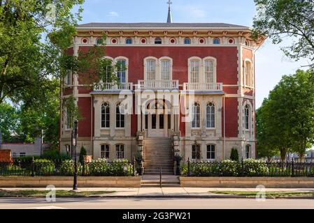 The Reddick mansion, built in 1855, in beautiful sunshine. Ottawa ...