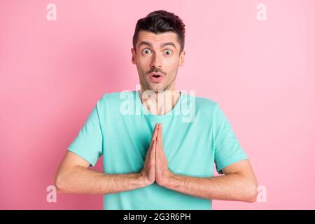 Photo of unhappy amazed young brunette woman raise glasses fake news ...